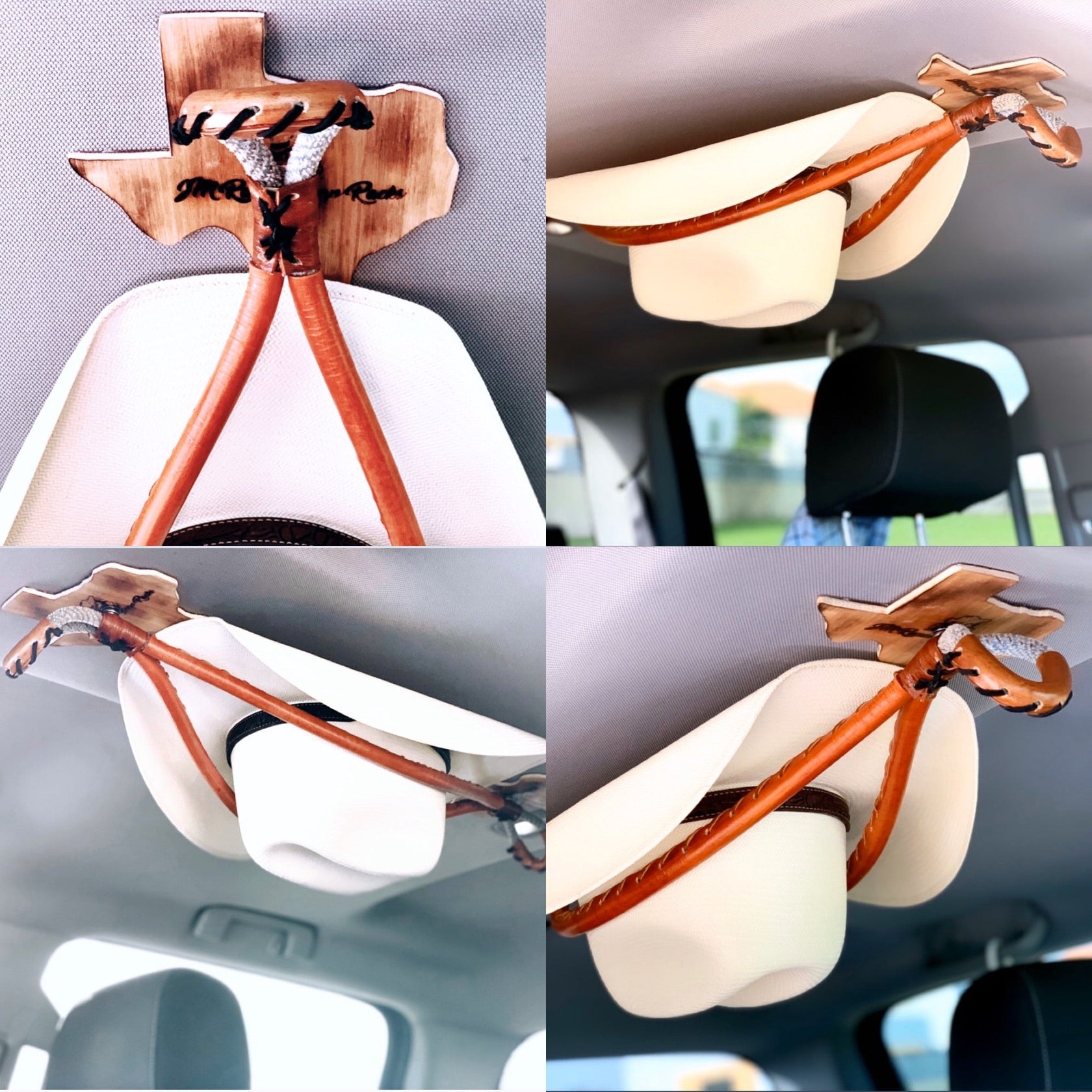 JM Buckskin Edition Cowboy Hat Rack - JM Ranch Snap Racks - JM Buckskin ...